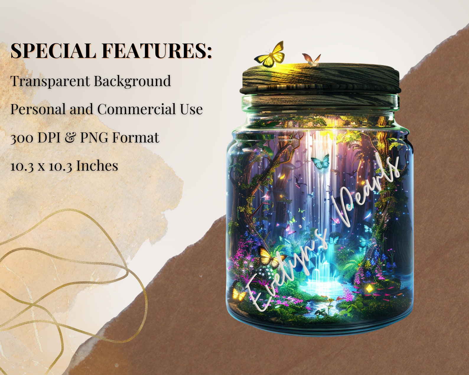 Magical Jar Clipart Fantasy Jar PNG Magical Fairy Land Clipart Castle ...
