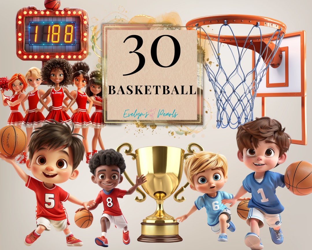 Basketball Clipart Sports PNG Basketball Match Clipart Blue Players PNG ...