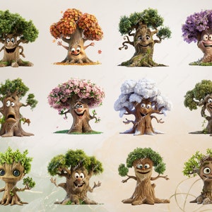 Tree Clipart Fairy Tale Tree PNG Cute Tree Clipart Seasonal Decor PNG ...