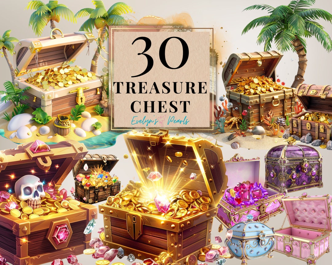 Treasure Clipart Treasure Chest PNG Fairy Tale Clipart Children's Party ...
