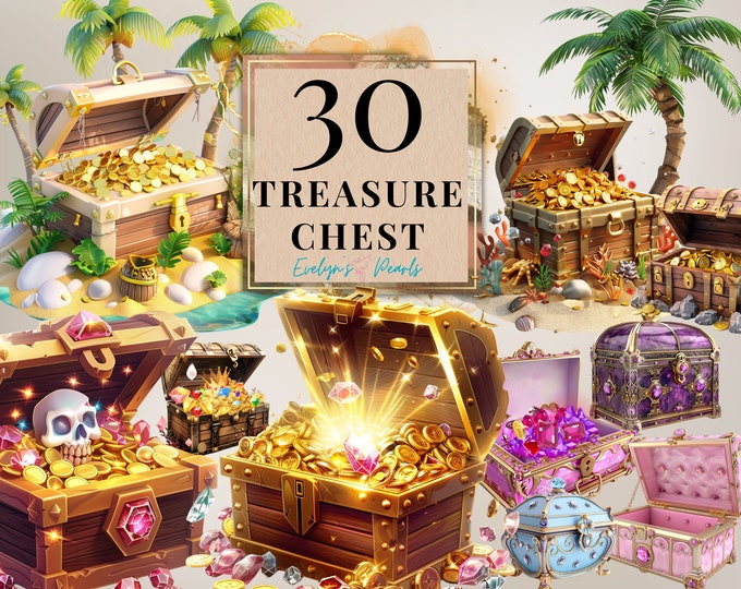 Epic Adventure Treasure Chests PNG Set for Imaginative Play | Perfect ...