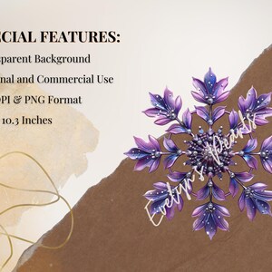 Snowflake Clipart Colourful Snowflake PNG Winter Clipart Seasonal ...
