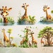 Giraffe Clipart Cute Baby Giraffe Clipart PNG Safari Animal Clipart ...
