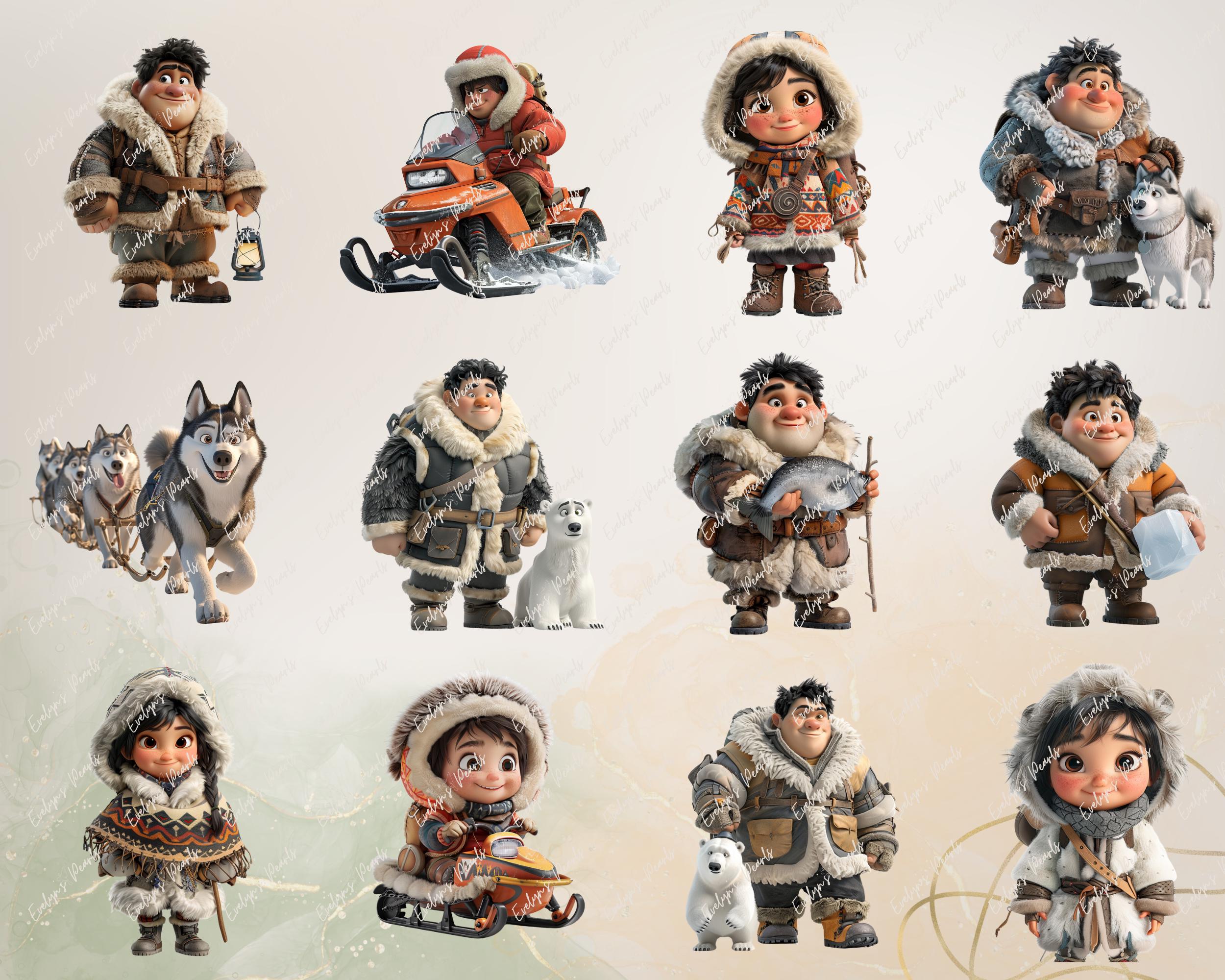 Eskimo Life Clipart Arctic Decor Clipart Tribal PNG Wild West PNG ...