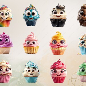 Cupcake Clipart Cute Cupcake PNG Cute Food Clipart Sweet PNG Dessert ...