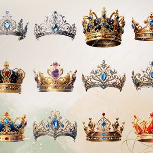 Crown Clipart Fairy Tale Clipart Children's Party PNG Magical Clipart ...