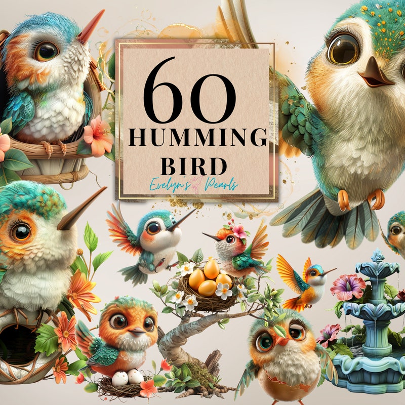 Clipart Birds - Etsy