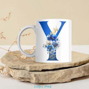 Letters Clipart Royal Blue Foil Letter PNG Blue Floral Letters Clipart ...