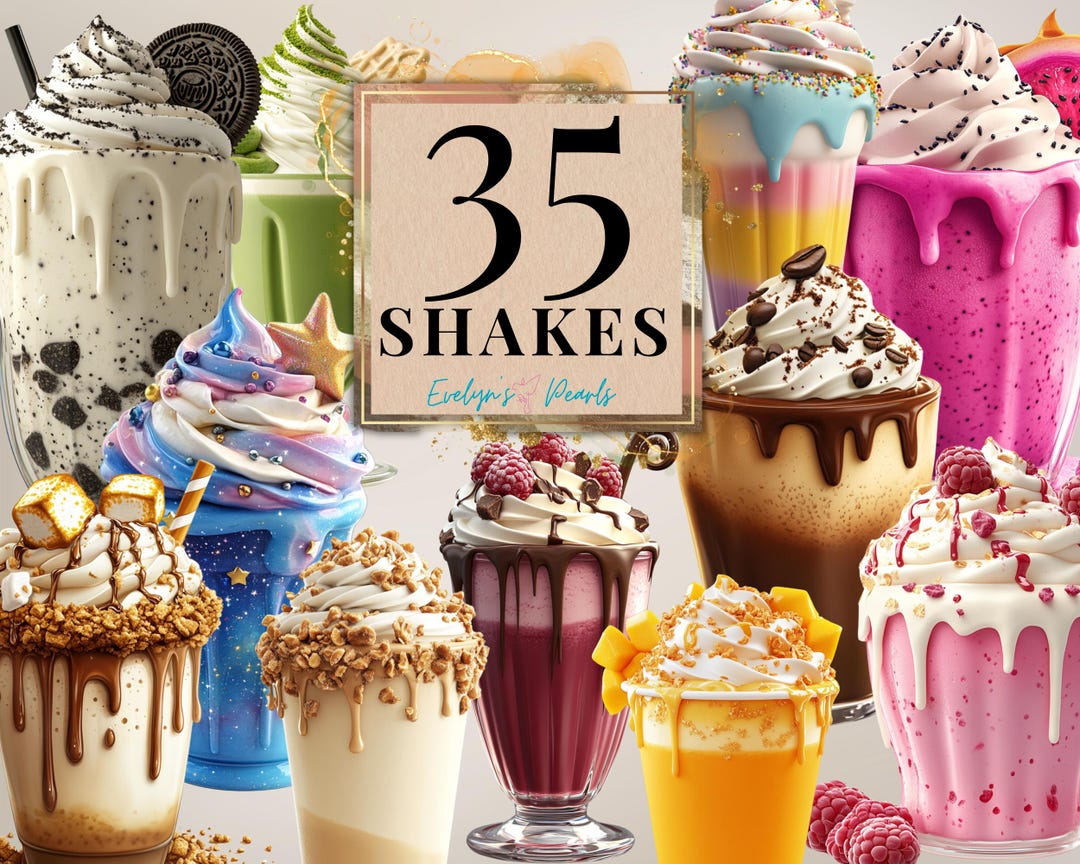 Shakes Clipart Milkshakes PNG Food Clipart Cute Cartoon PNG Kids ...