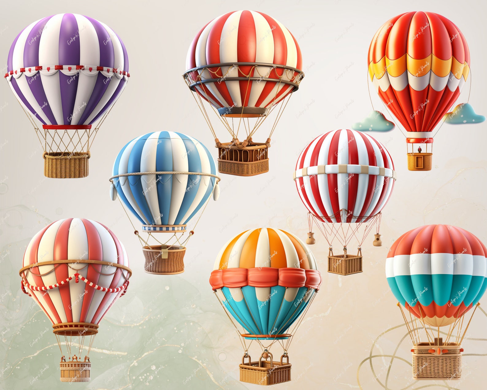 Hot Air Balloon Clipart Vehicle PNG Transport Clipart Adventure Clipart ...