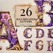 Blue Bubble Letters Clipart 26 English Alphabet PNG Planner Clipart ...