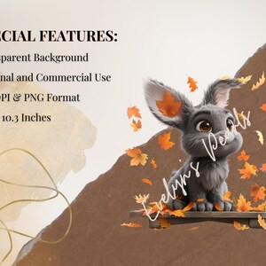 Autumn Animals Clipart Fall Woodland Animals PNG Forest Animals Clipart ...