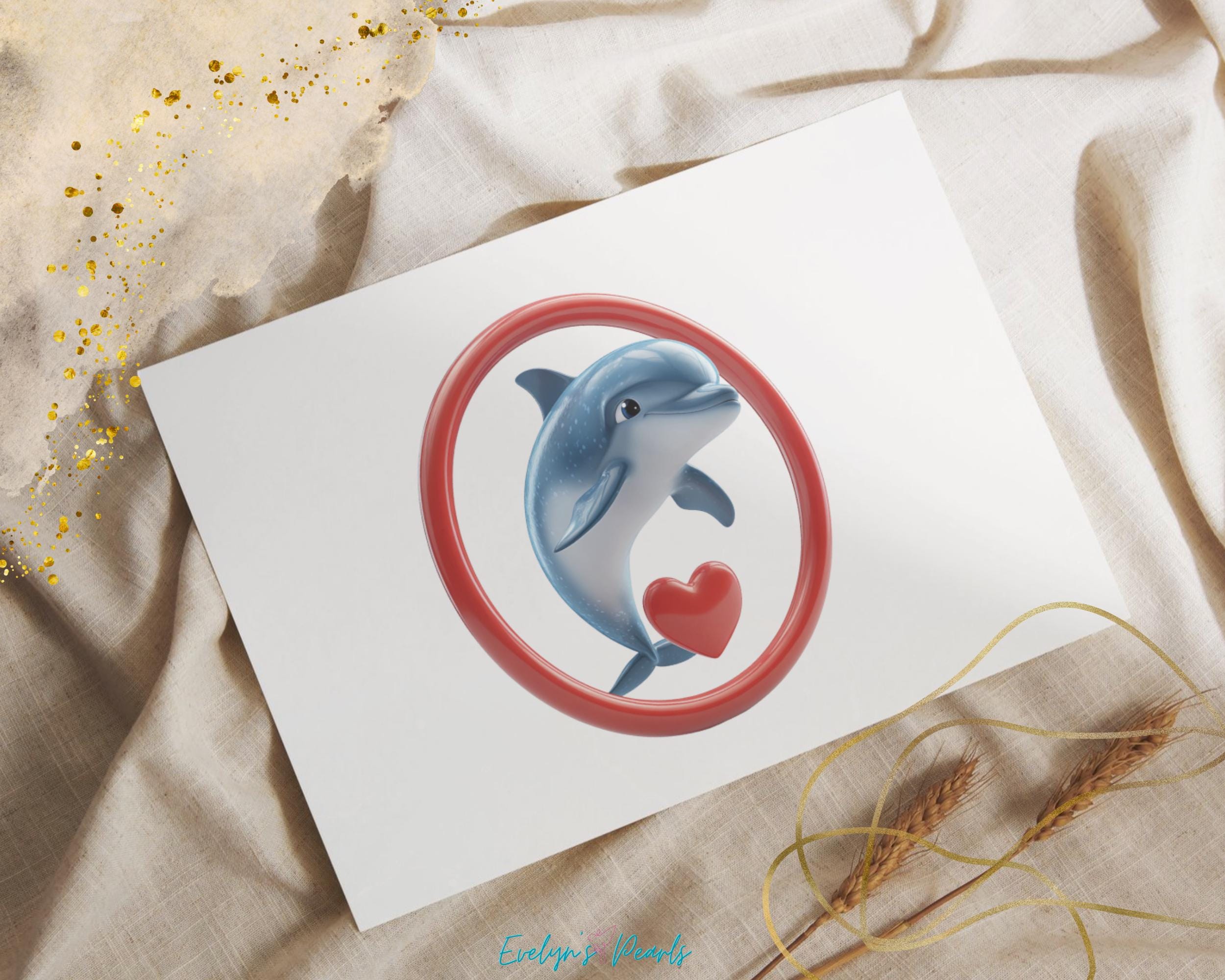 Ocean Love Clipart Valentine's Day PNG Sea Life Clipart Sea Creatures ...