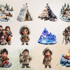 Eskimo Life Clipart Arctic Decor Clipart Tribal PNG Wild West PNG ...