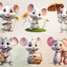 Mouse Clipart Cute Mouse PNG Cartoon Mouse Clipart Woodland Animal ...