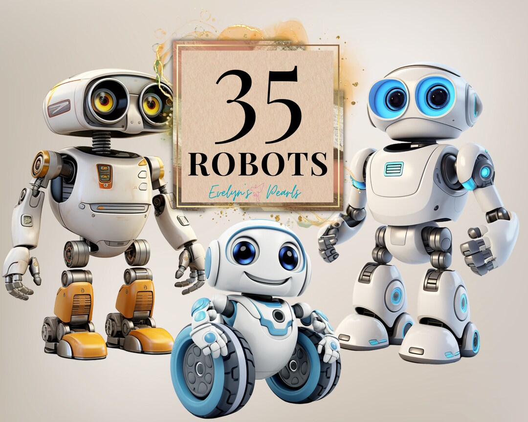 Robot Clipart Robot Children's Clipart Kids Clipart Classroom Nursery ...