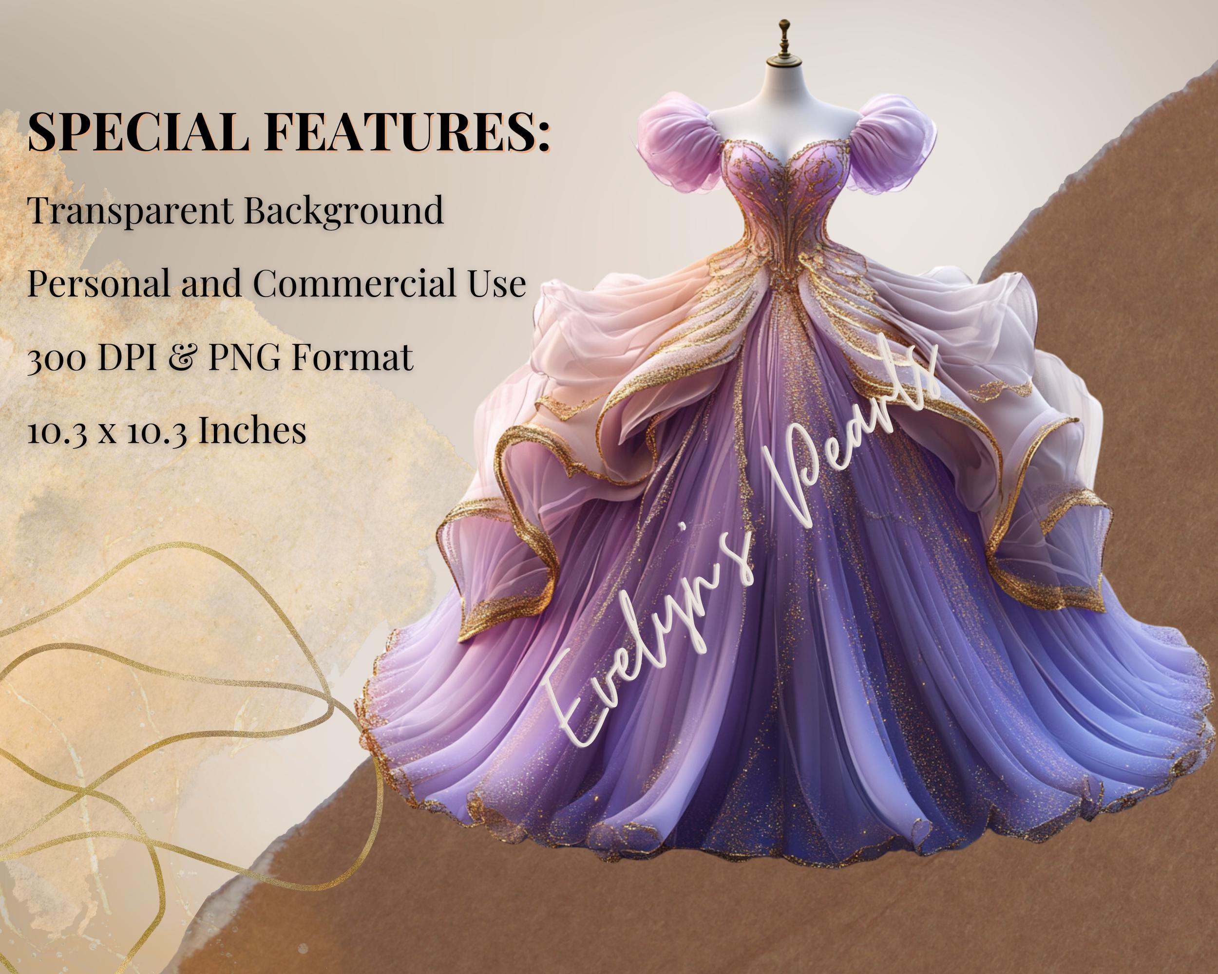 Princess Clipart Lilac Princess PNG Fairy Tale Clipart Children Party ...