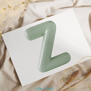 Letters Clipart 3D Green Bubble Letters PNG 26 English Alphabet Clipart ...