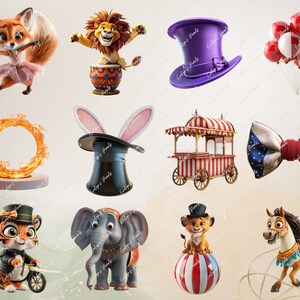 Circus Clipart Circus Tent PNG Circus Party Clipart Performing Animals ...