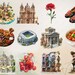 Spain Clipart Spanish Landmark PNG Spain Vacation Travel Clipart ...