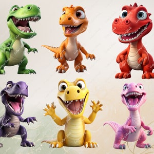 T-rex Clipart Dinosaur Clipart Cute T-rex PNG Cute Animal Clipart ...