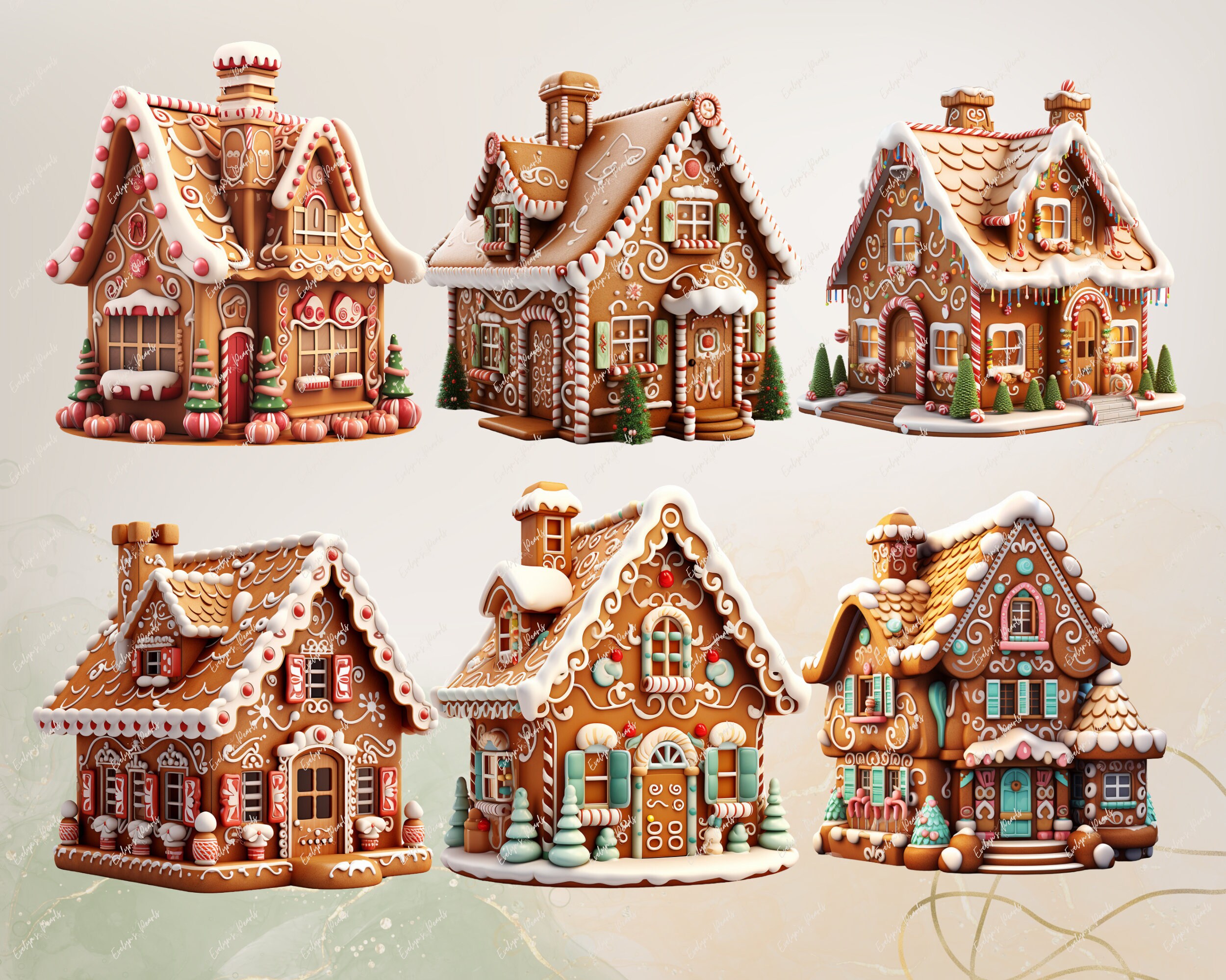 Gingerbread House Clipart Gingerbread Man Clipart Winter Clipart ...