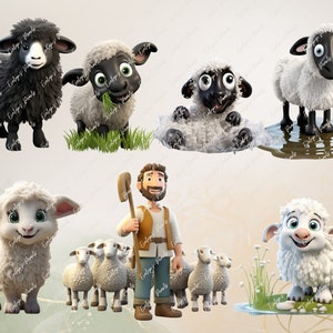 Sheep Clipart Farm Sheep PNG Cute Sheep Clipart Cute Animal Clipart ...
