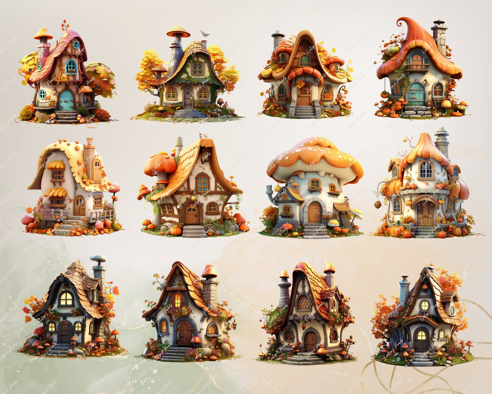 Fall Fairy House Clipart Autumn Fairy House Clipart Fall Forest PNG ...