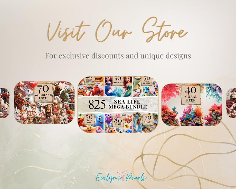 Ocean Love Clipart Valentine's Day PNG Sea Life Clipart Sea Creatures ...