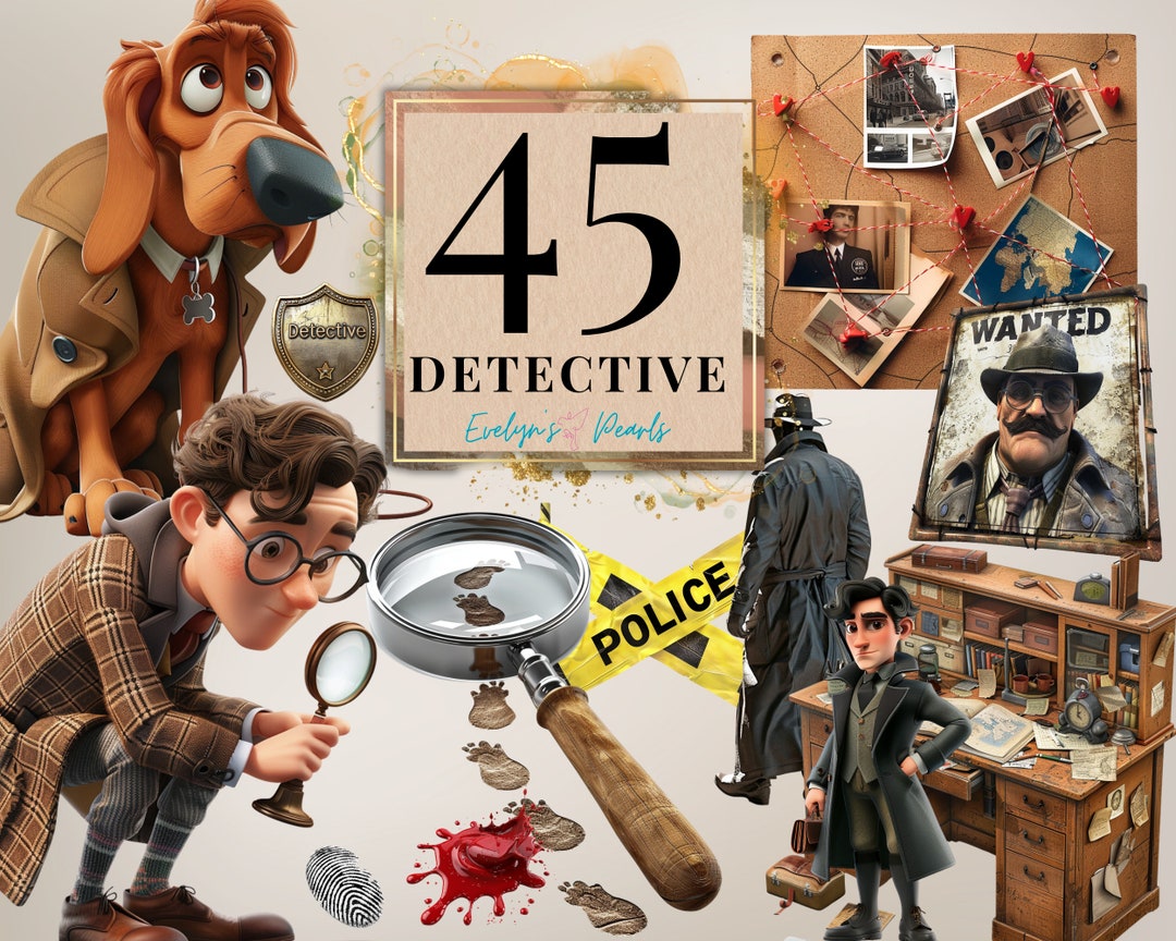 Detective Clipart Police PNG Mystery Solver PNG Investigator Clipart ...
