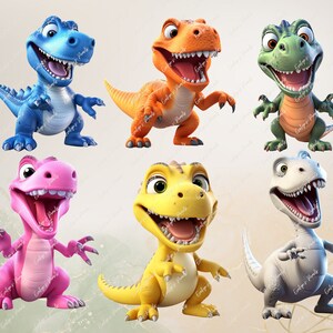 T-rex Clipart Dinosaur Clipart Cute T-rex PNG Cute Animal Clipart ...