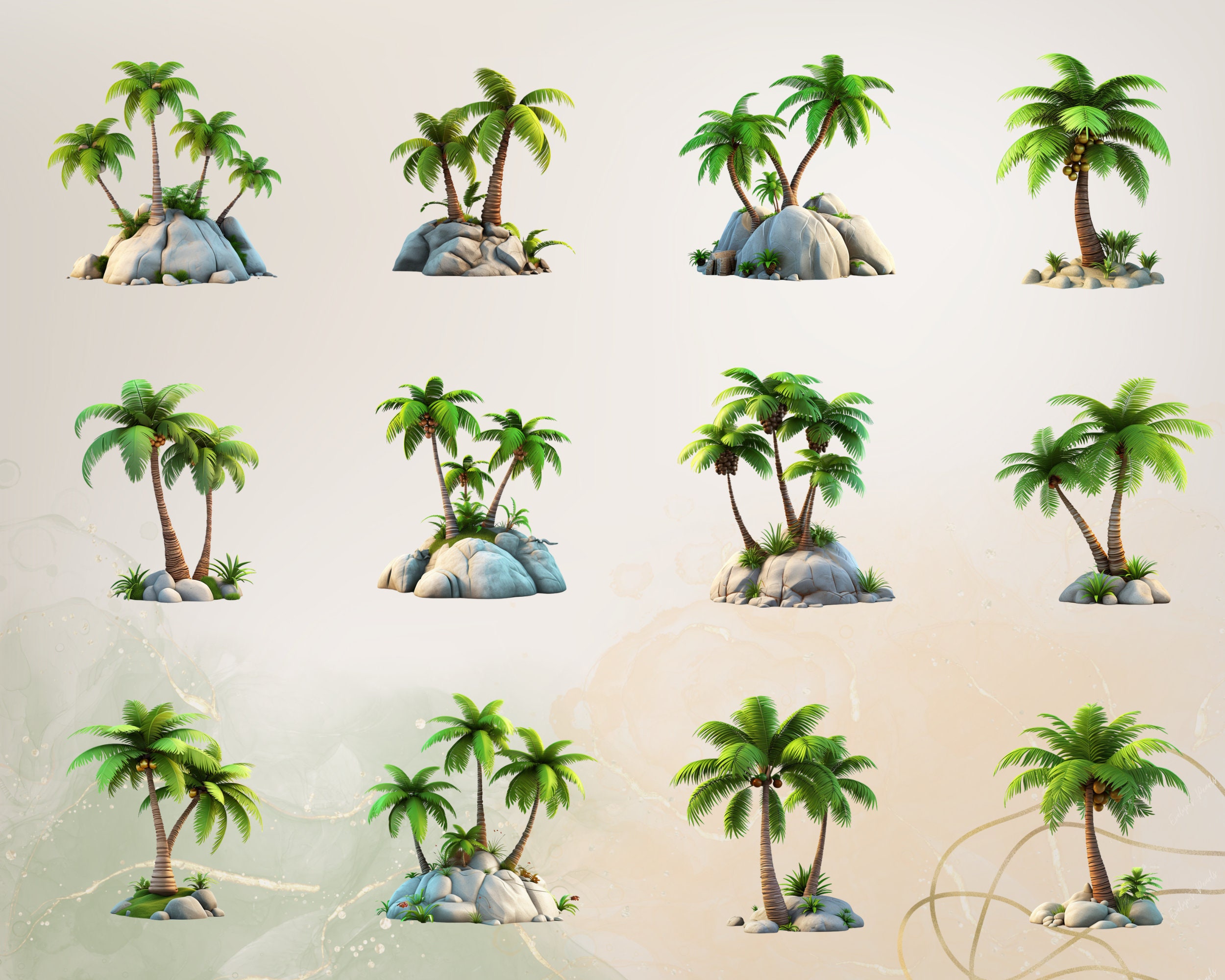 Palm Tree Clipart Desert Tree PNG Desert Plant Clipart Desert PNG ...