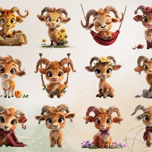 Mouflon Clipart Mouflon Cute Animal PNG Safari Animal Clipart Jungle ...