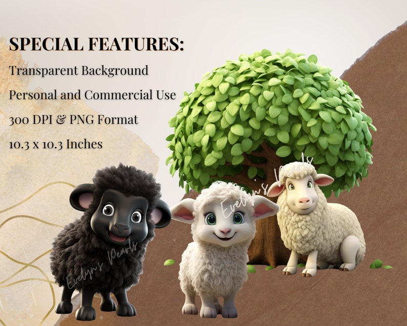 Sheep Clipart Farm Sheep PNG Cute Sheep Clipart Cute Animal Clipart ...