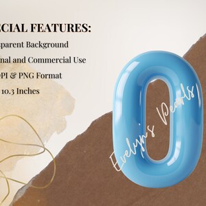 Blue Bubble Numbers Clipart 3D 0-9 Blue Numbers PNG Planner Clipart ...