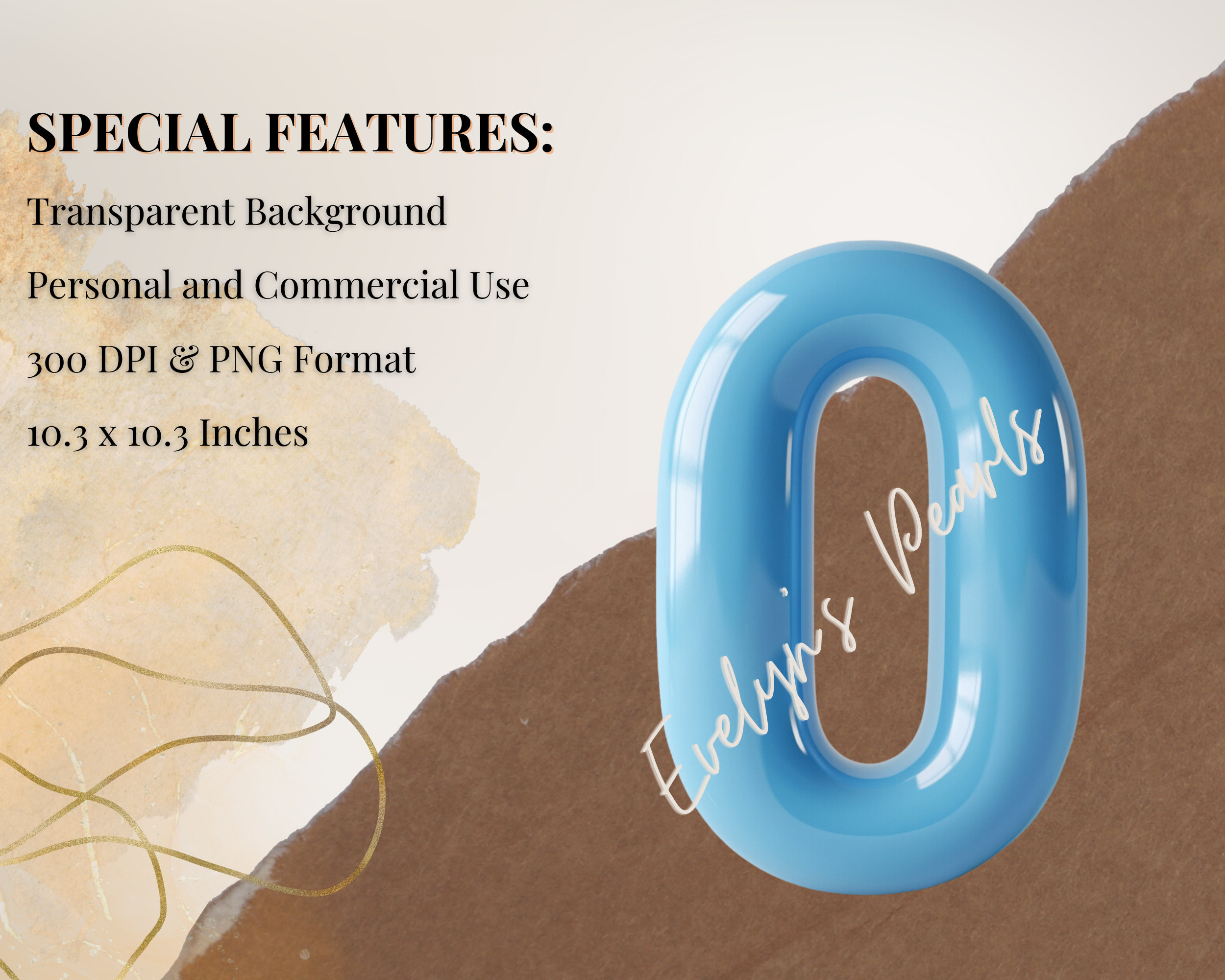 Blue Bubble Numbers Clipart 3D 0-9 Blue Numbers PNG Planner Clipart ...