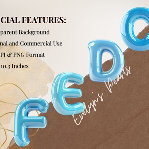 Blue Bubble Letters Clipart 26 English Alphabet PNG Planner Clipart ...