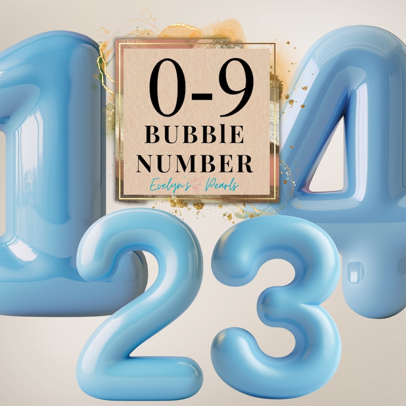 Fancy Numbers - Etsy