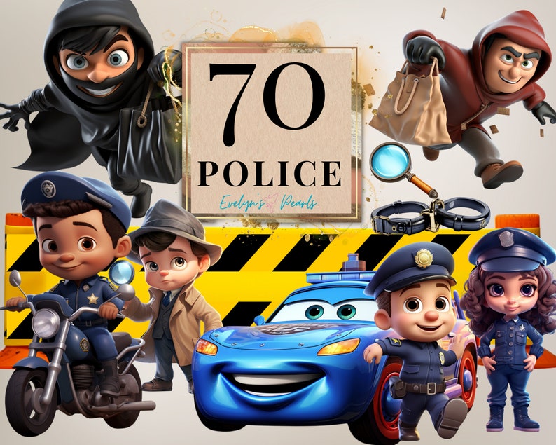 Police Clipart Cute Policeman PNG Police Car Clipart Detective PNG ...