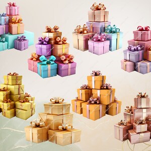 Gift Box Clipart Birthday Clipart Bundle Children Party Decor Clipart ...