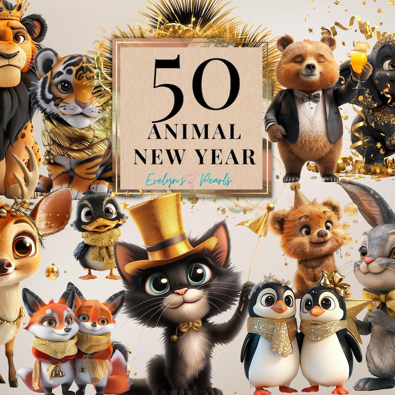 New Years Woodland Art - Etsy UK