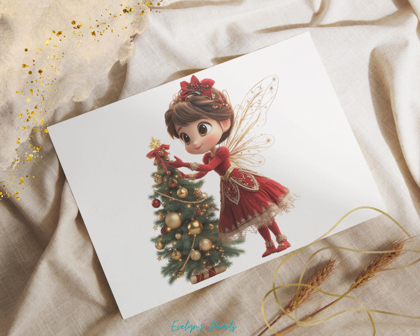 Fairy Clipart Festive Fairy PNG Winter Fairy Clipart Fairy Land PNG ...