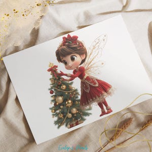 Fairy Clipart Festive Fairy PNG Winter Fairy Clipart Fairy Land PNG ...
