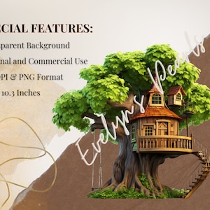 Tree House Clipart House PNG Playground Clipart Tree PNG Nursery Wall ...