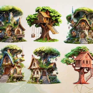 Tree House Clipart House PNG Playground Clipart Tree PNG Nursery Wall ...