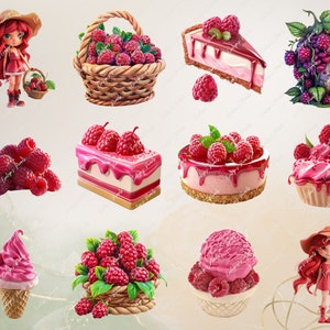 Raspberry Clipart Cute Raspberry PNG Fruits Clipart Fairy Tale PNG ...
