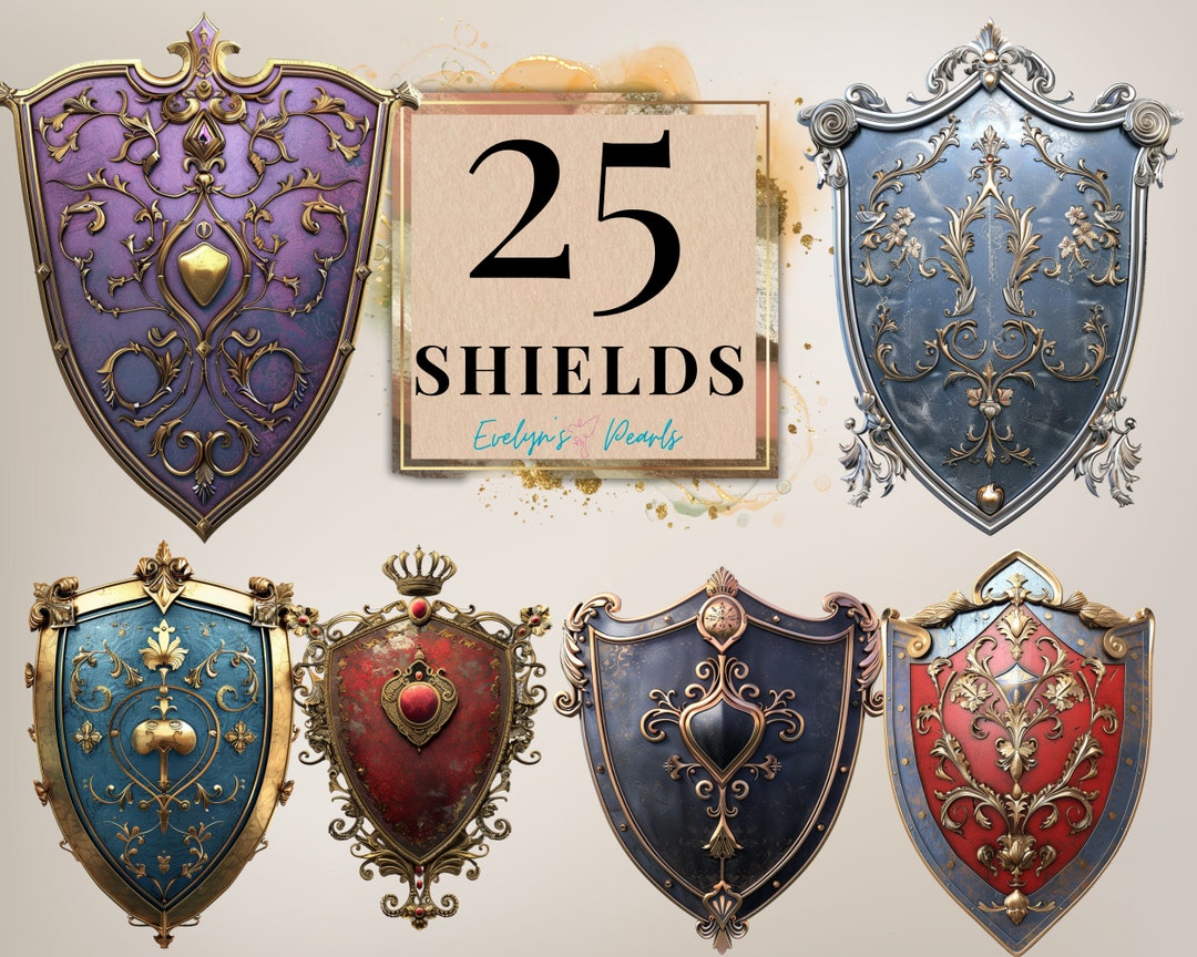 Shield Clipart Royal Shied PNG Fancy Shield Clipart Fairy Tale Clipart ...