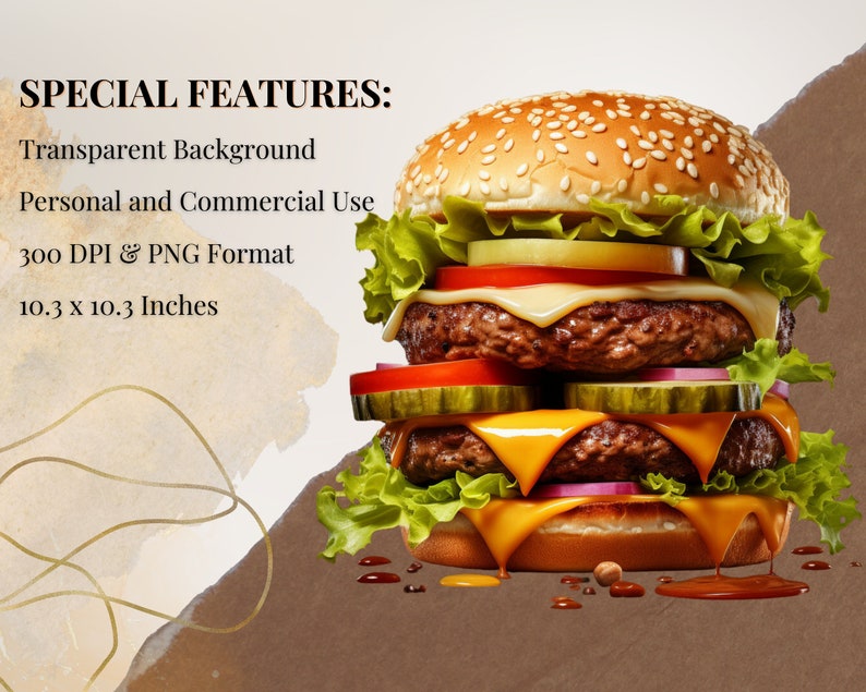 Burger Clipart Fries Clipart Food Clipart Cheese Hamburger PNG Fast ...