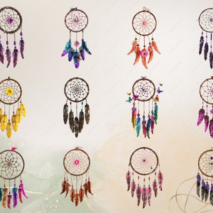 Dream Catcher Clipart Floral Feather PNG Native American Themed ...