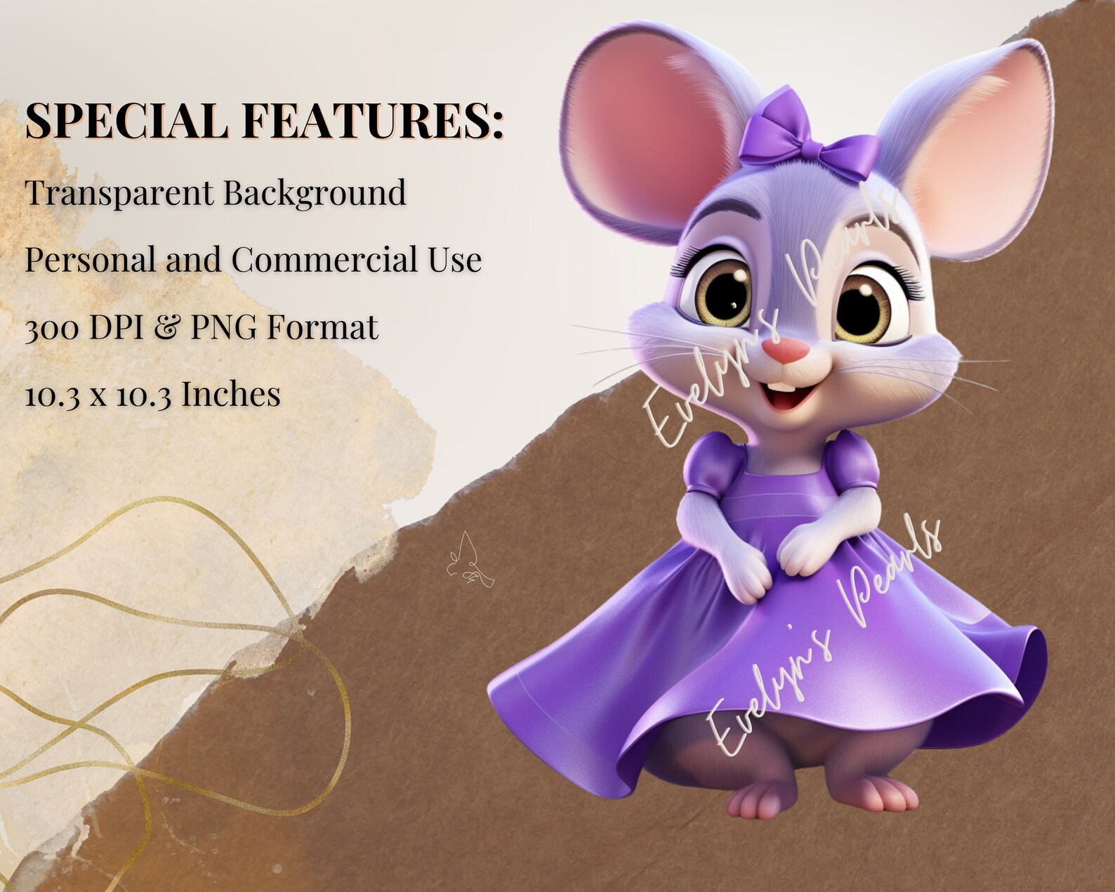 Mouse Clipart Dressed up Mouse PNG Cartoon Mouse Clipart Woodland ...
